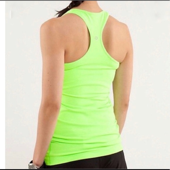 lululemon athletica | Tops | Lululemon Neon Green Racerback Athletic ...